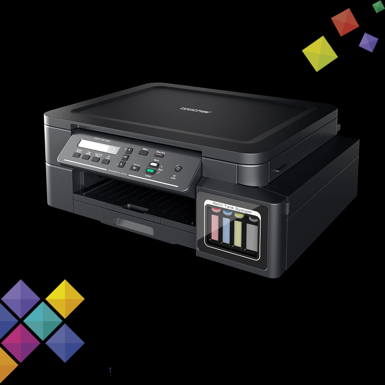 DCP-T510W Wireless Wifi Ink Tank Printer | Brother India