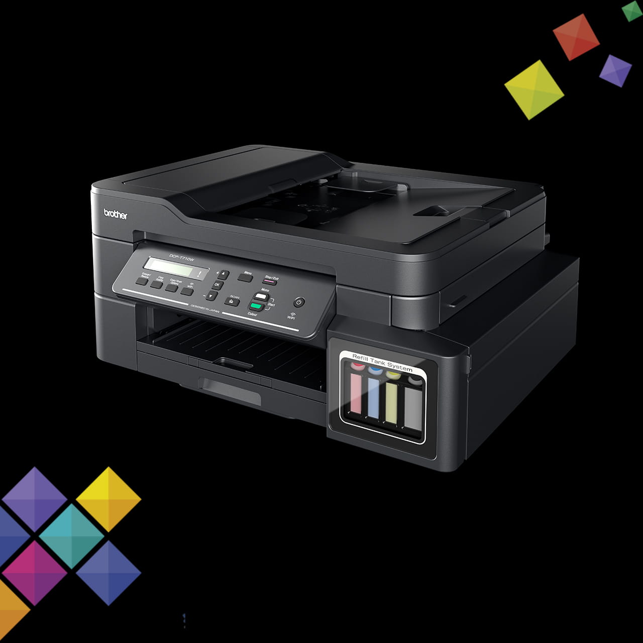 DCP-T710W All In One ADF Ink Tank Printer | Brother India